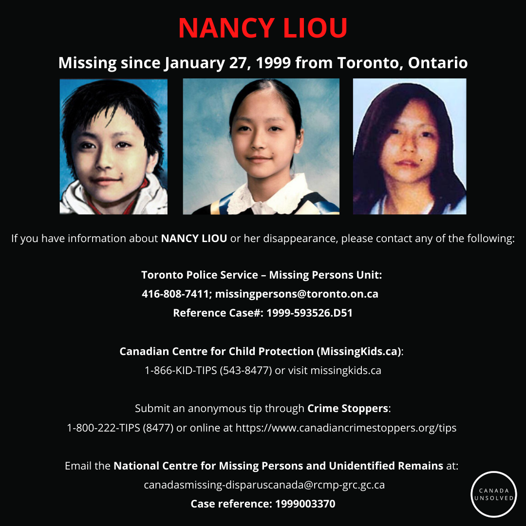 MISSING: Nancy Liou, Richard David Marlow, Helga Kaserer, Amber Potts ...