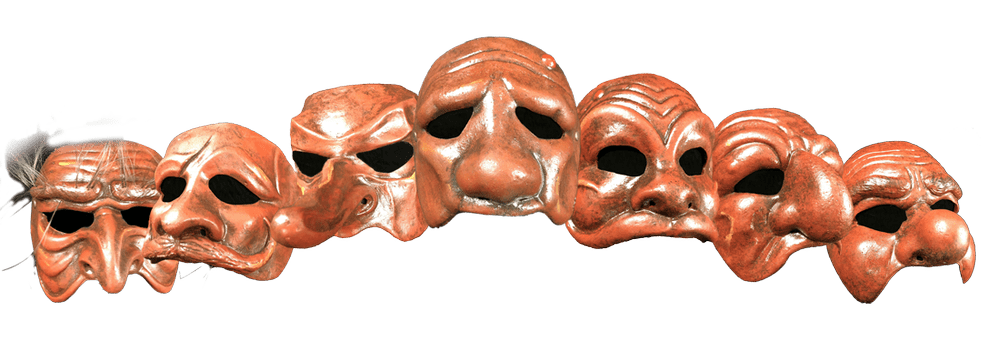 Buy Commedia dell'Arte Masks in Latex or Cardboard — Learning Through ...