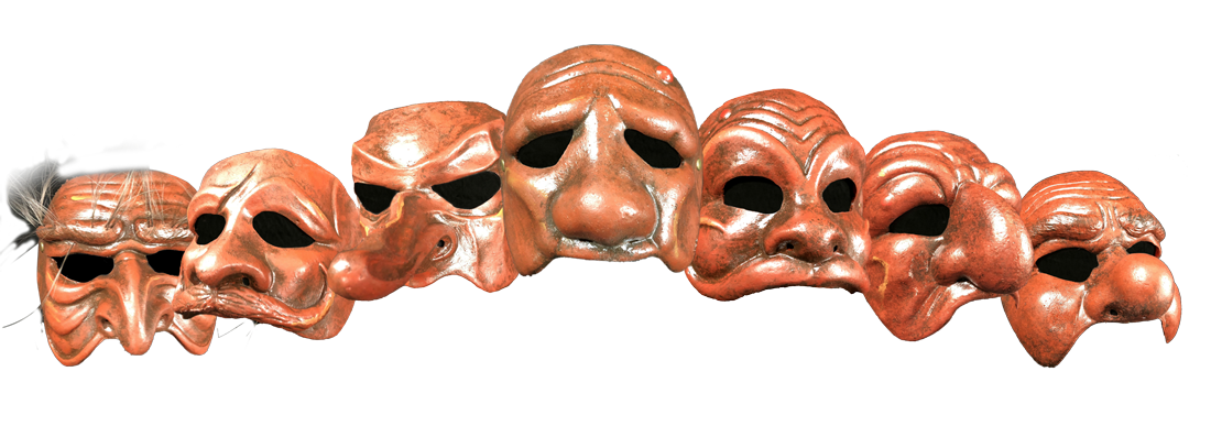 Buy Commedia dell'Arte Masks in Latex or Cardboard — Learning Through ...