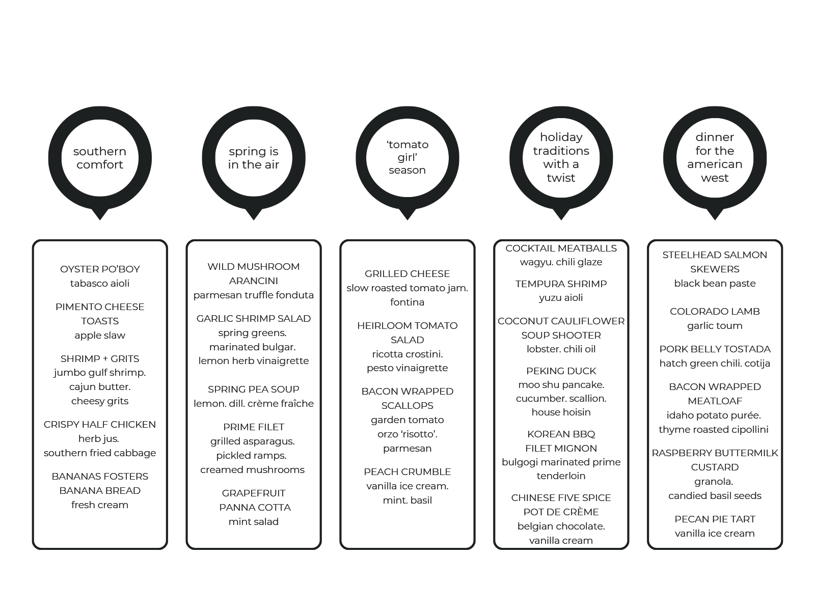 Our Menu — Catering by TFRC