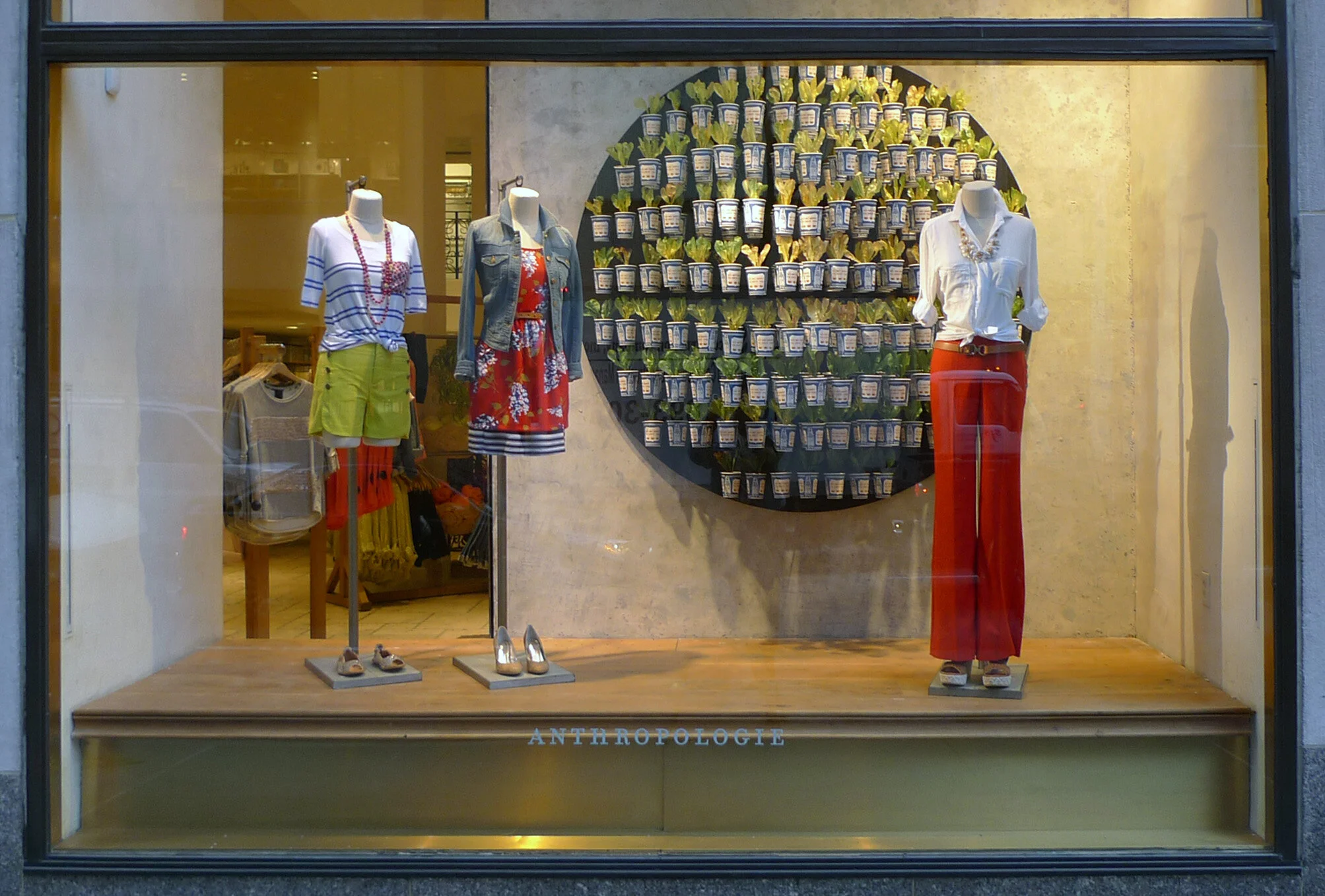 Anthropologie Window Displays Earth Day