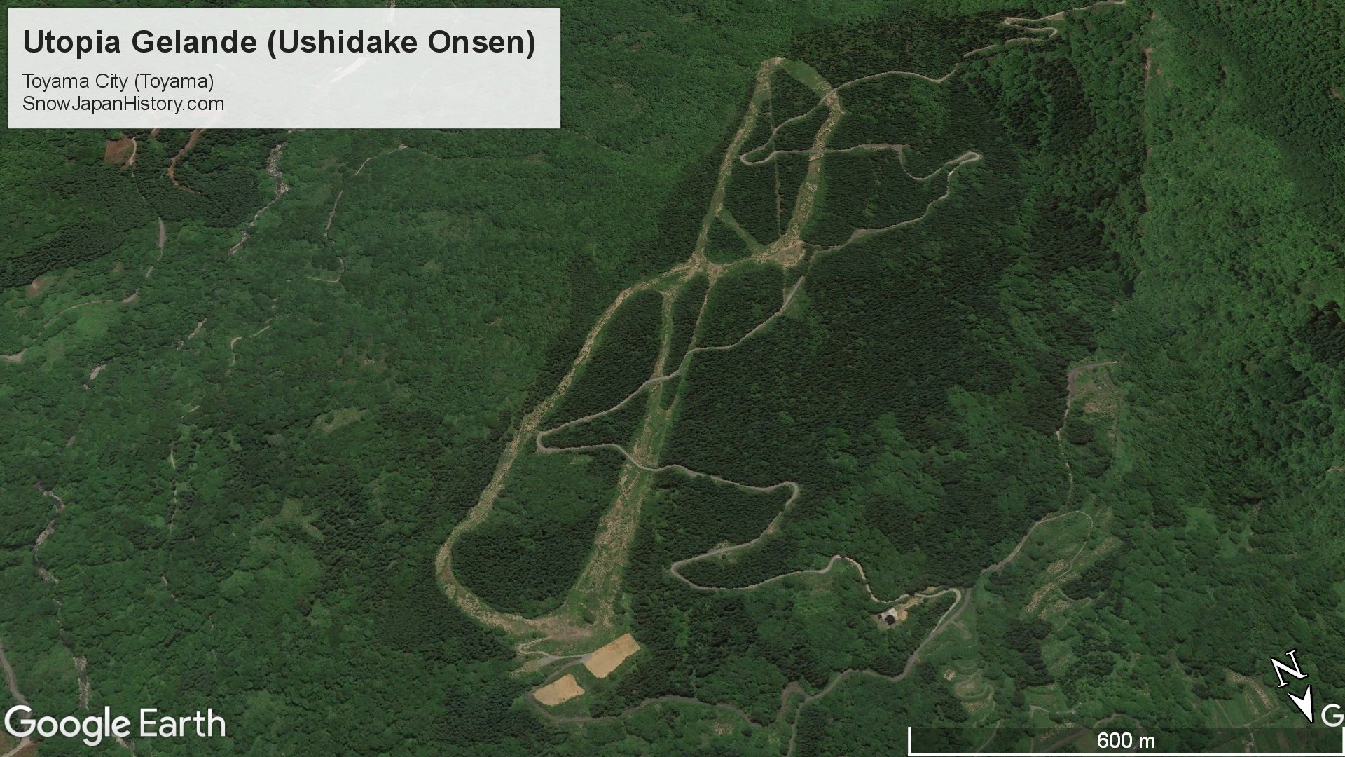 [Utopia Gelande] Ushidake Onsen Ski Area (Toyama, Toyama) 牛岳温泉スキー場 ...