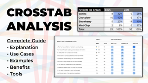 Crosstab Analysis: Explanation, Examples, Guide, Tools // OpinionX ...
