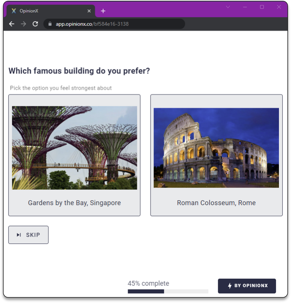 A Simple Method For Ranking A Long List of Options // OpinionX — Free ...