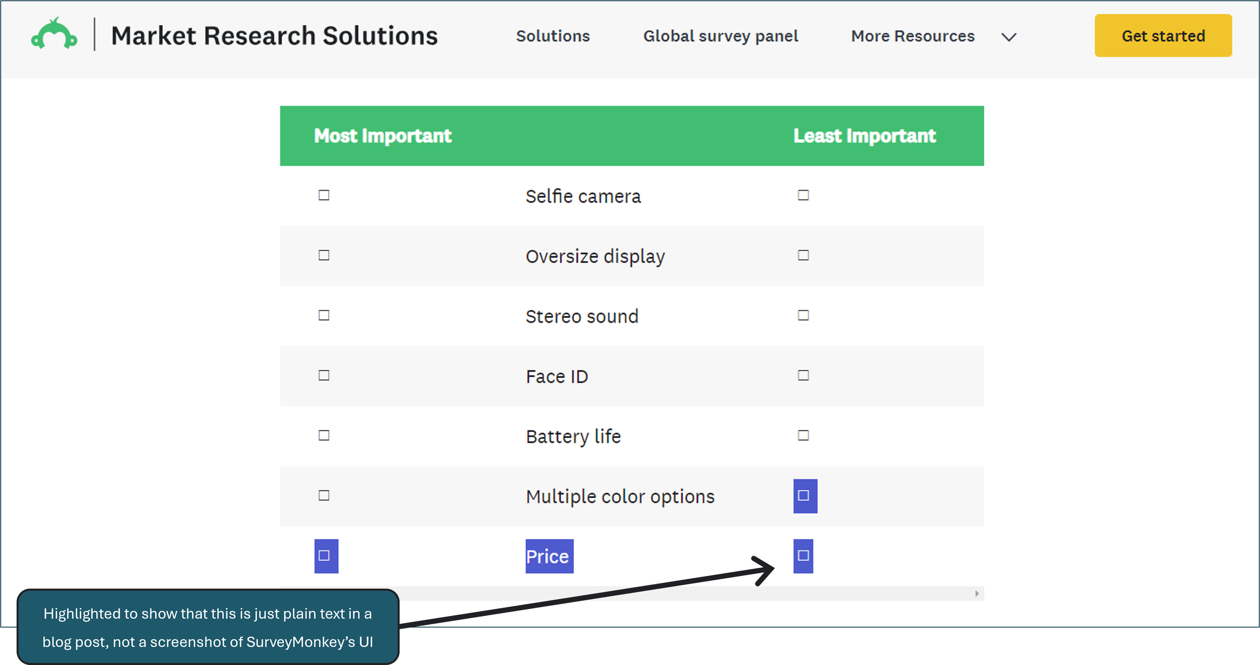 What is Best-Worst Scaling? (Example, Method, Free Tools) // OpinionX — Free Stack Ranking Surveys
