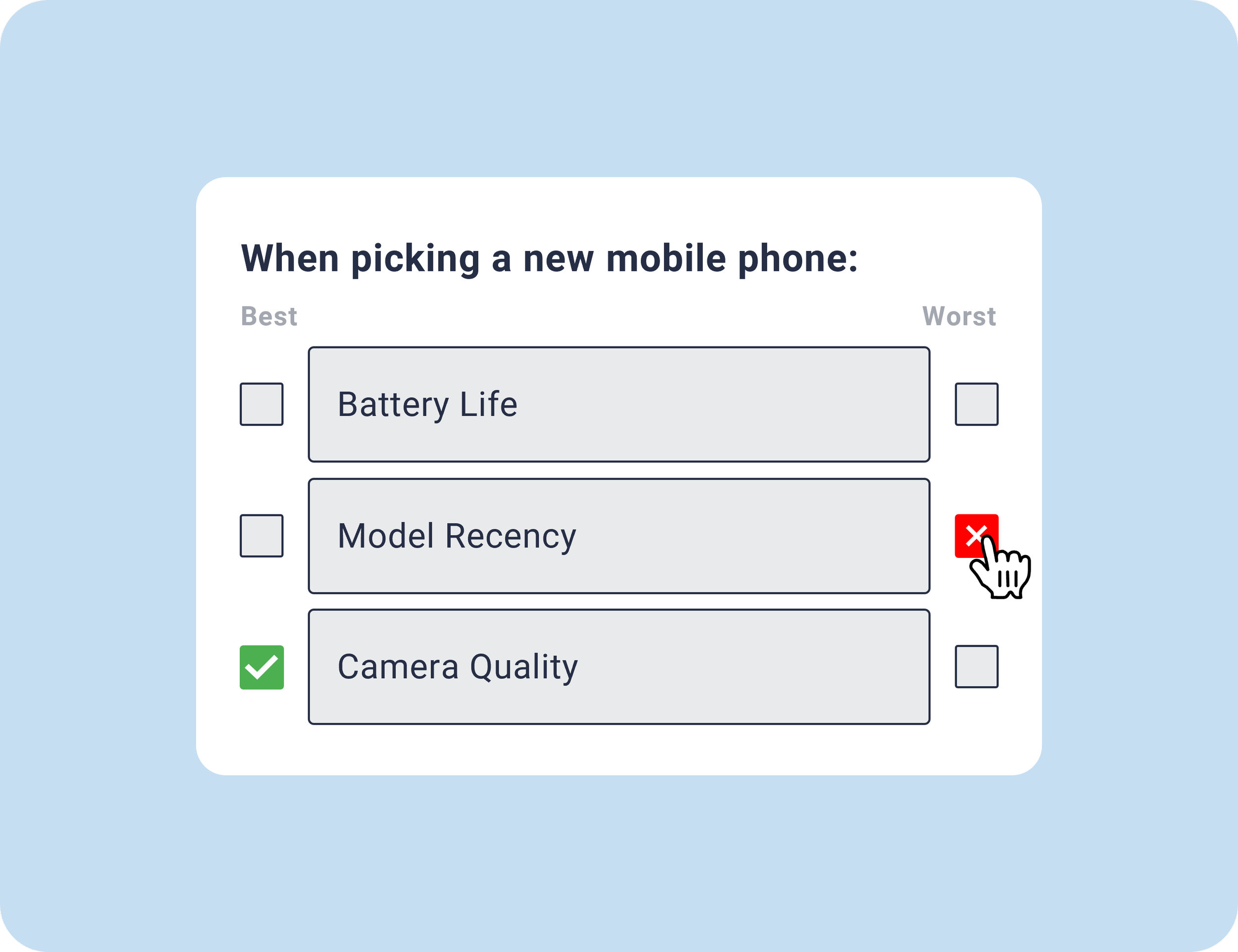 Free Online Ranking Tool: Create Polls, Surveys, Stack Rank // OpinionX ...