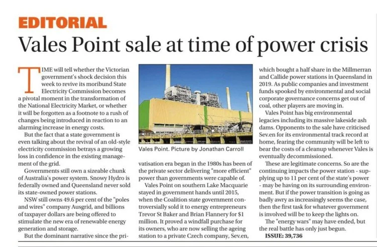 Vales Point power station — HCEC