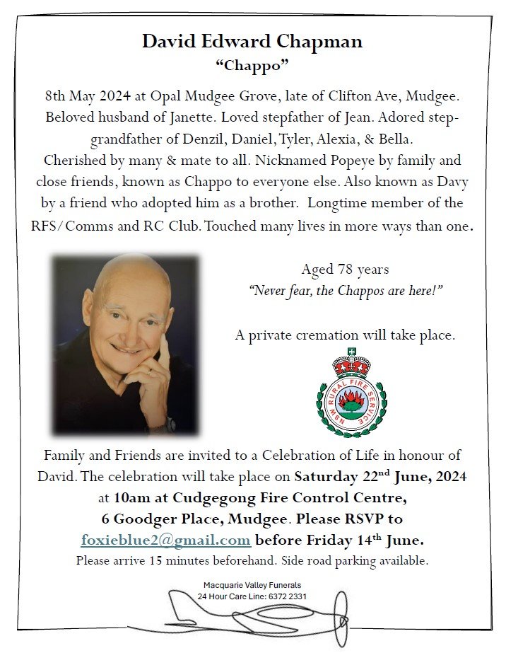 Funeral Notices — Macquarie Valley Funerals & Monuments