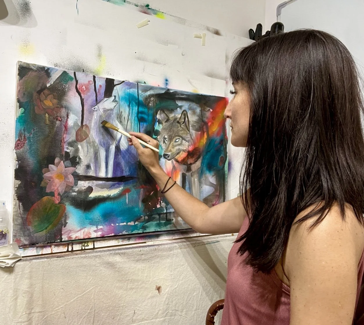 Hannah Miller Artist | mixed media artist in abstract realism