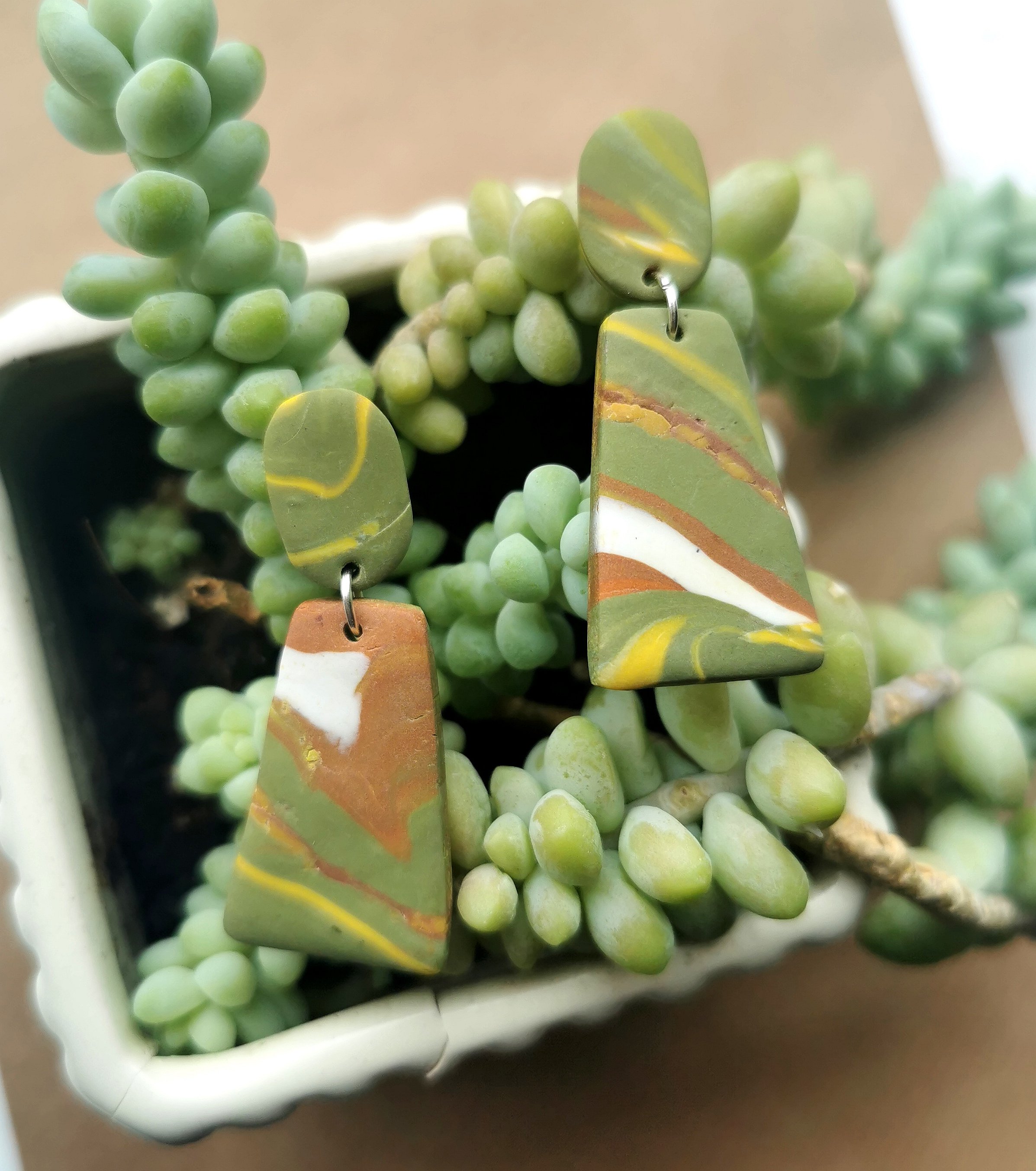 Handmade Polymer Clay Earrings — Audrey + George
