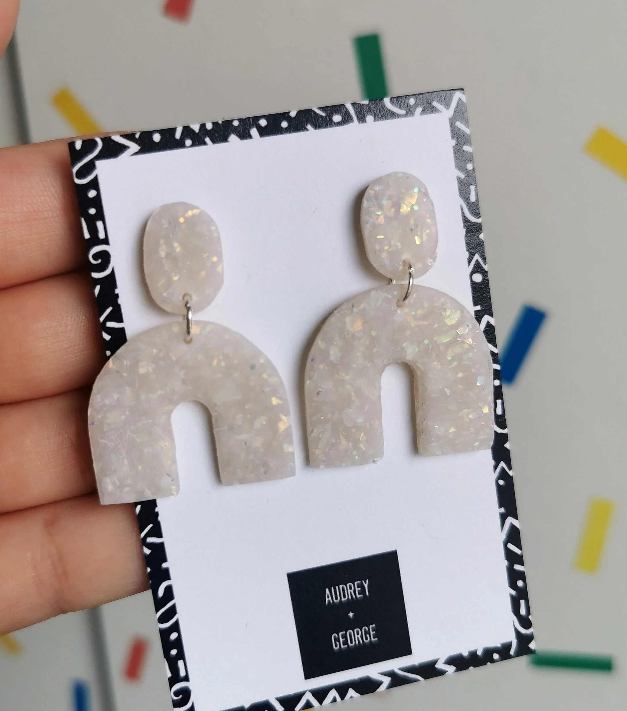 Handmade Polymer Clay Earrings — Audrey + George