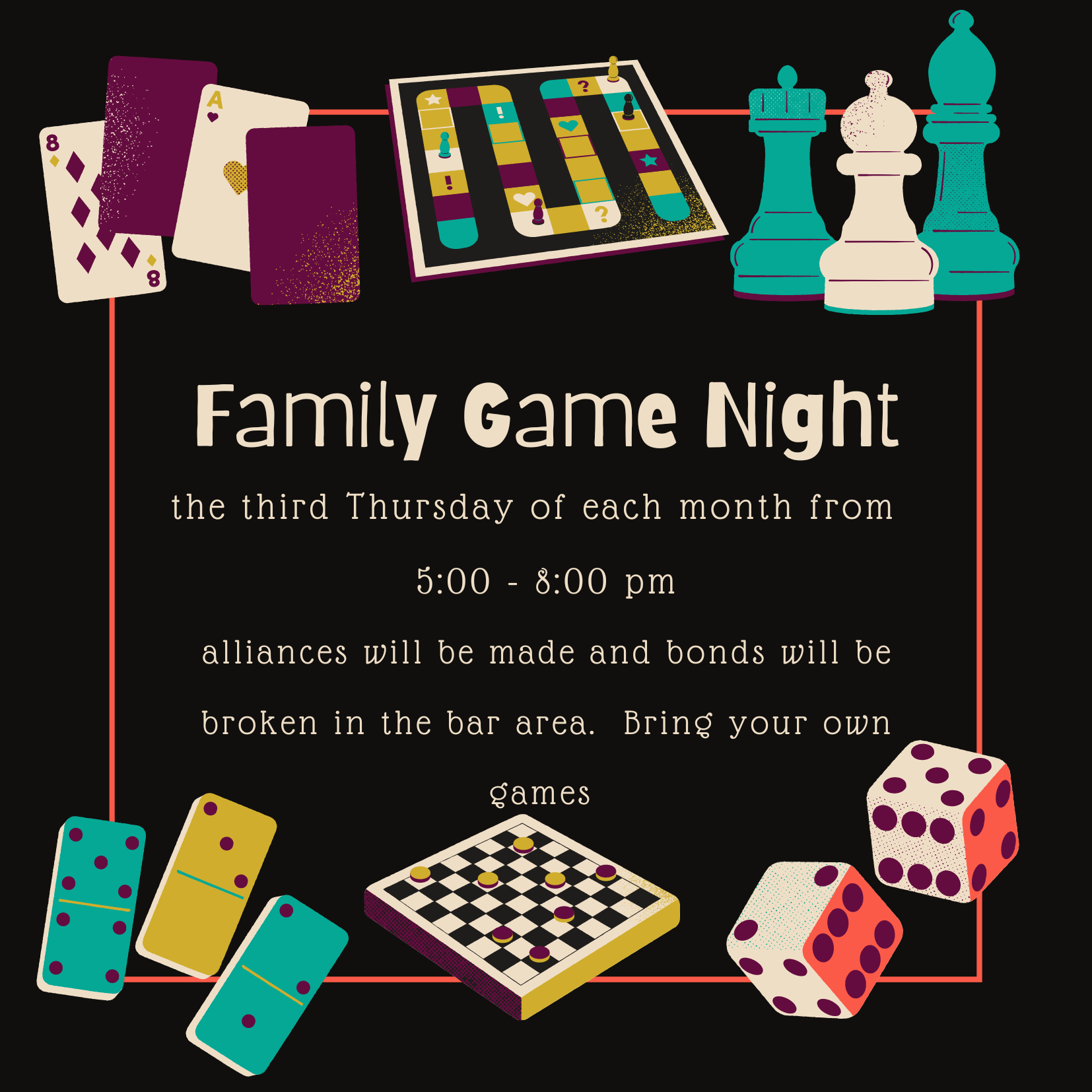 Family Game Night Flyer
