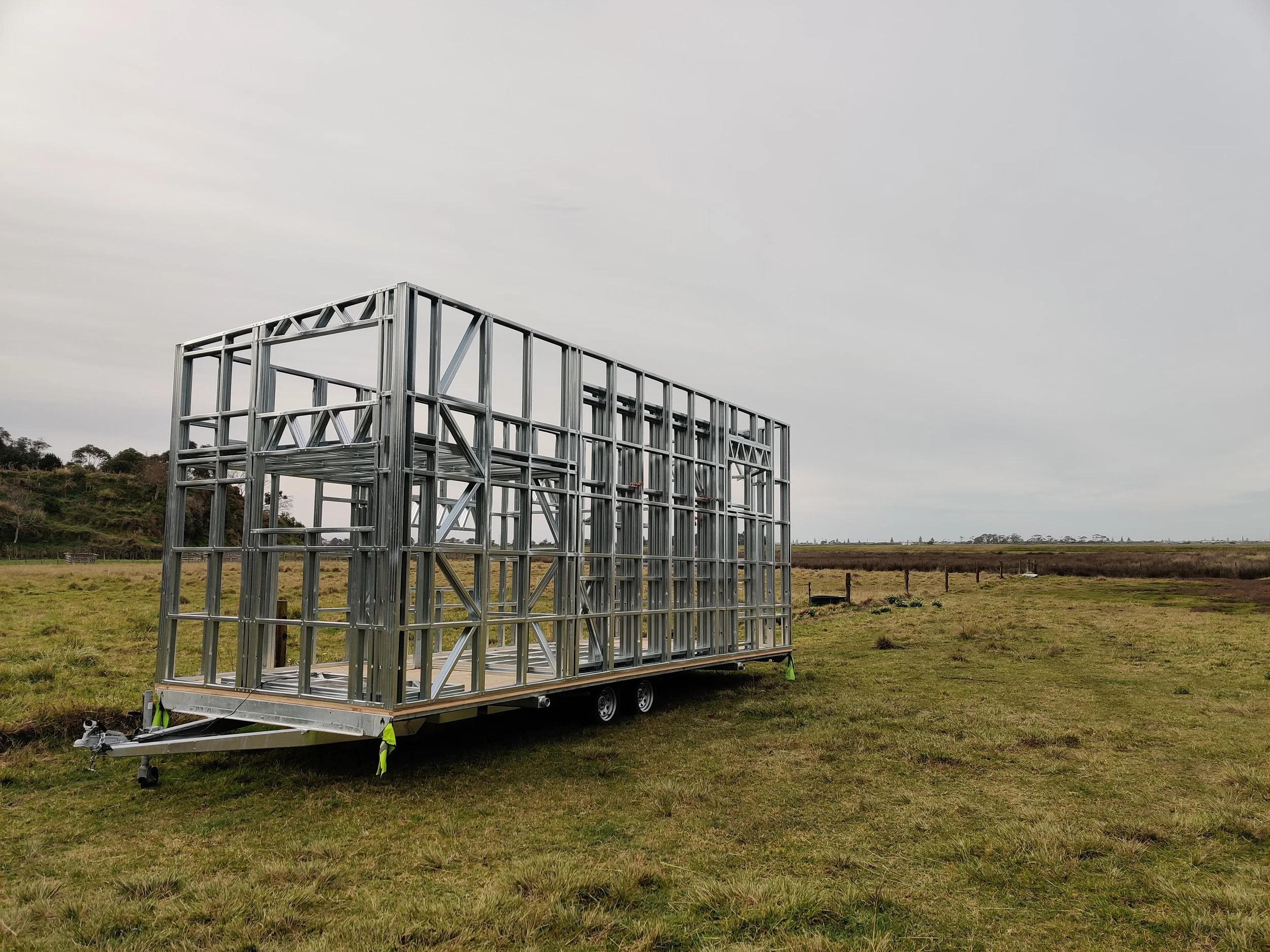 Steel Framing — Wee Make Change | Tiny House / Cabin Trailers & Design | NZ
