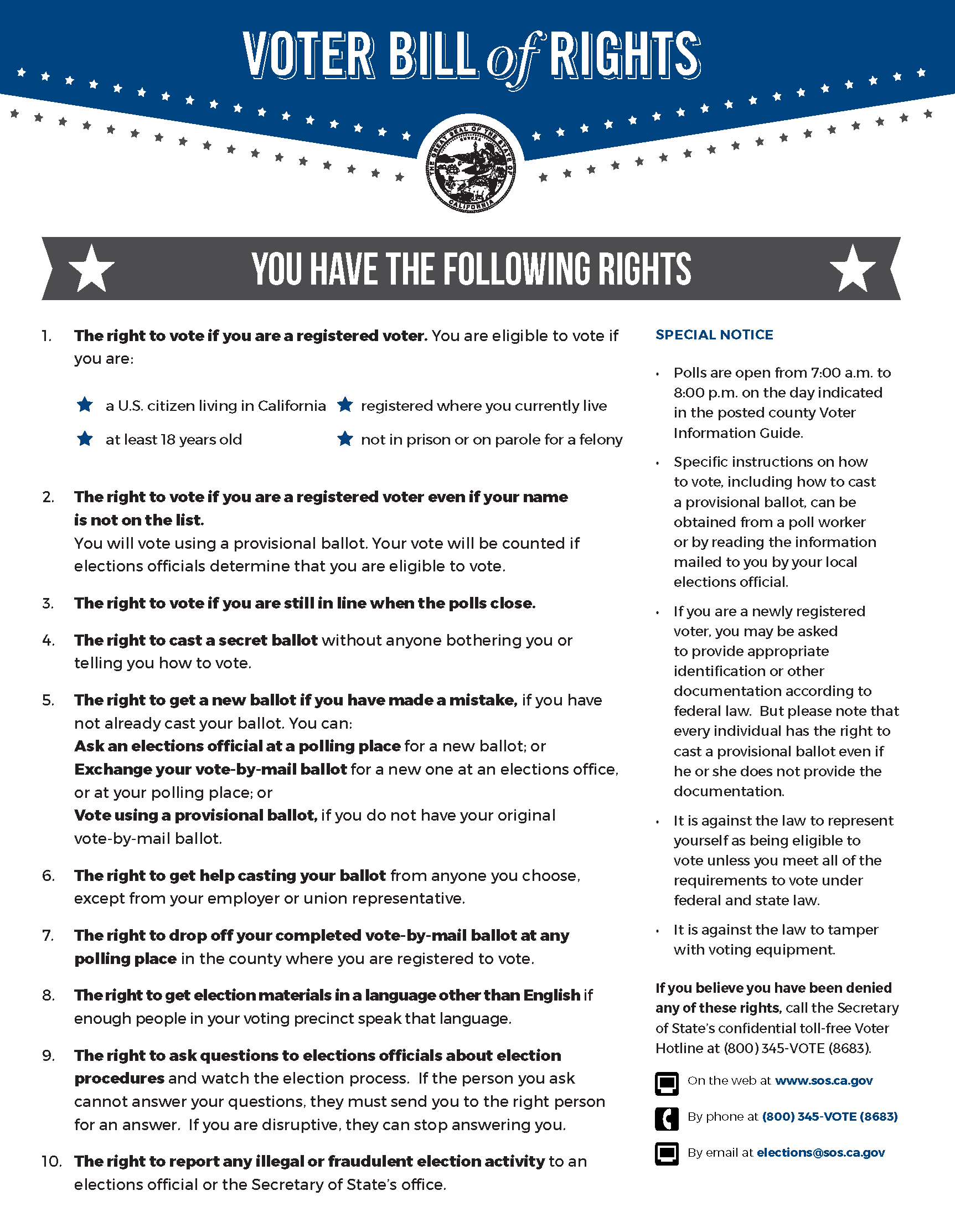 Bill Of Rights List 1 10