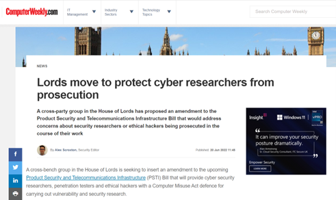 In the Press — CyberUp