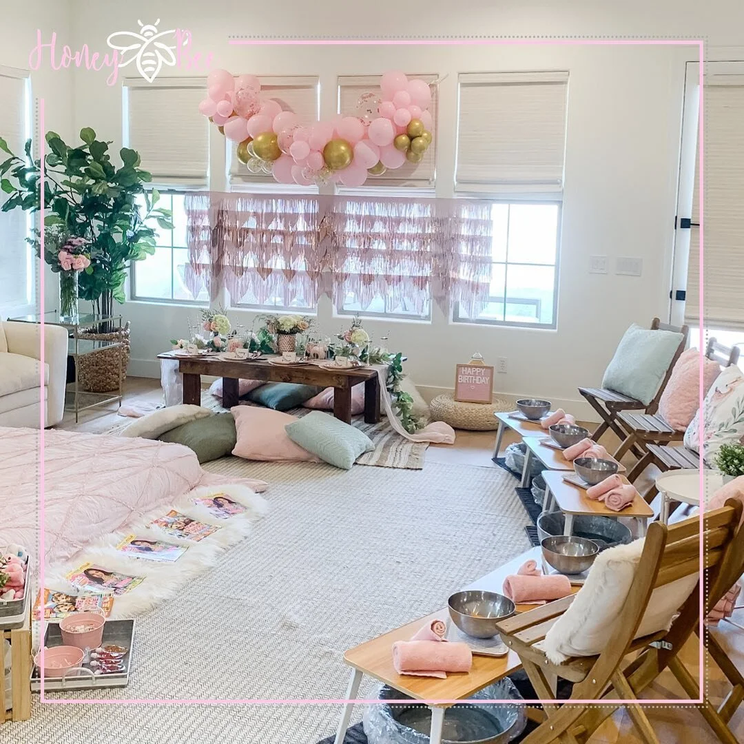 Ultimate Spa Day Party │ Scottsdale Birthday Party│Honey Bee Mobile Spa