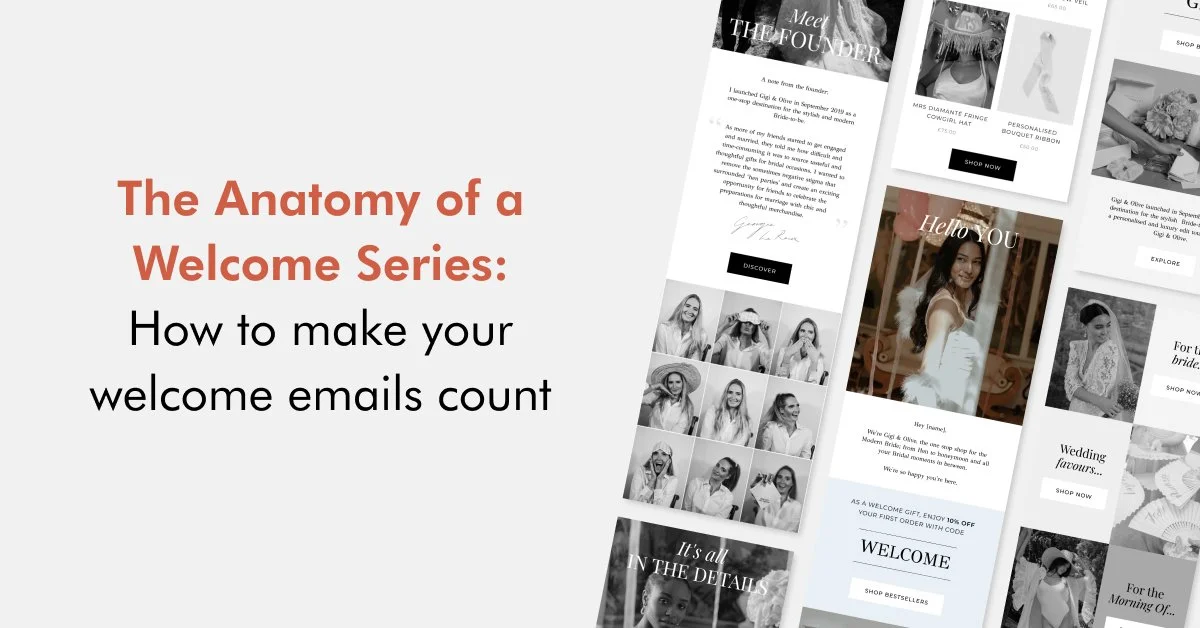 The Anatomy of a Welcome Series — Melusine Studio | Klaviyo Email ...