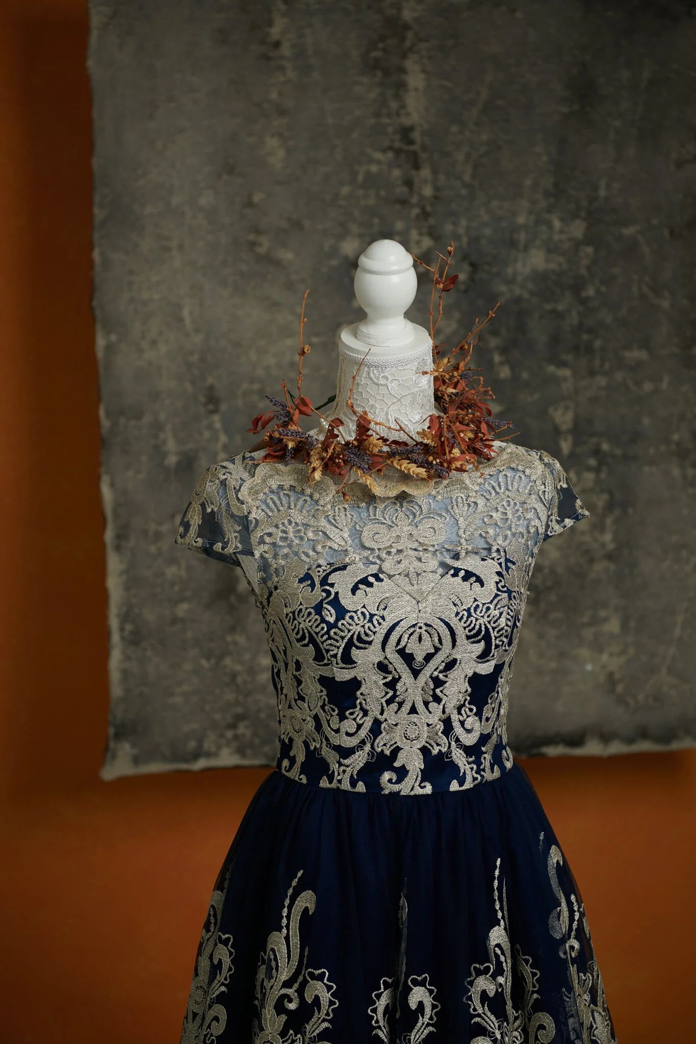 Limited Edition Sparkling Gold with Blue Undertones Hand-Painted ...