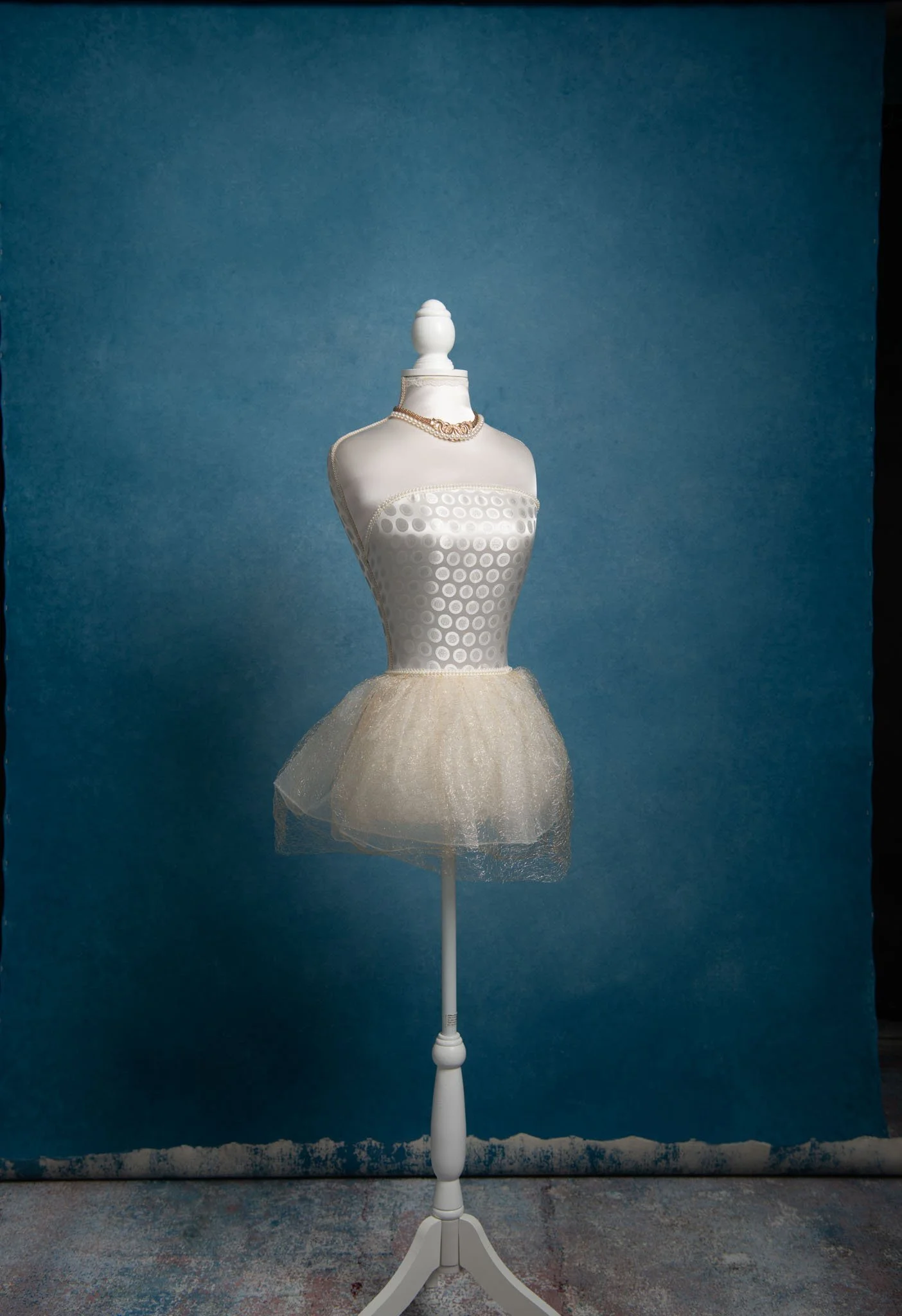 Limited Edition Sparkling Gold with Blue Undertones Hand-Painted ...