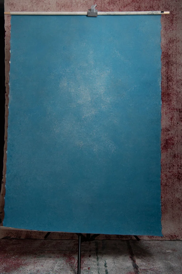 blue textured canvas backdrop. 180x270CM 02041024 — Hand Painted ...