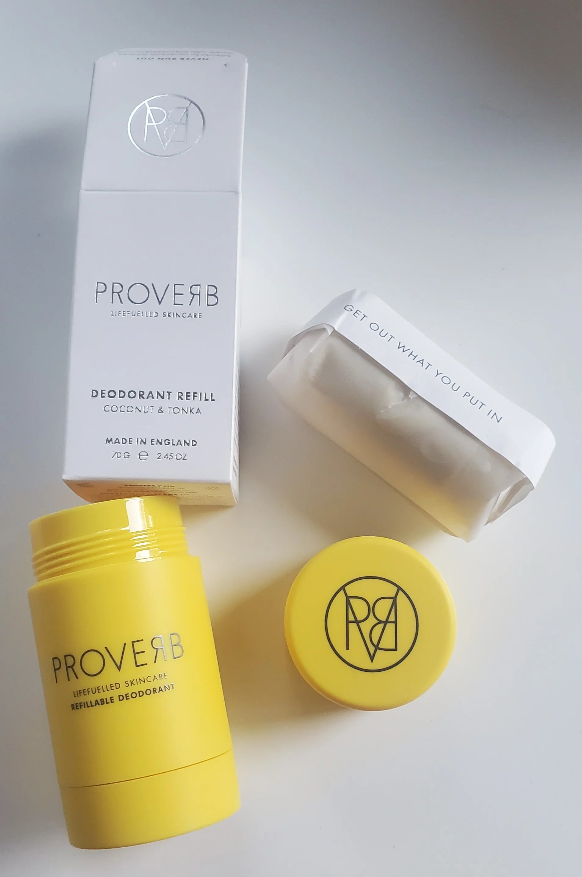 Proverb Deodorant in Coconut and Tonka: we tried this for 2+ weeks ...