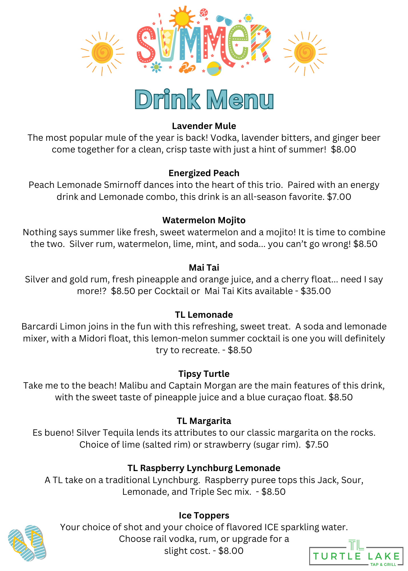 Menu, Specials & Online Ordering — Turtle Lake Tap & Grill
