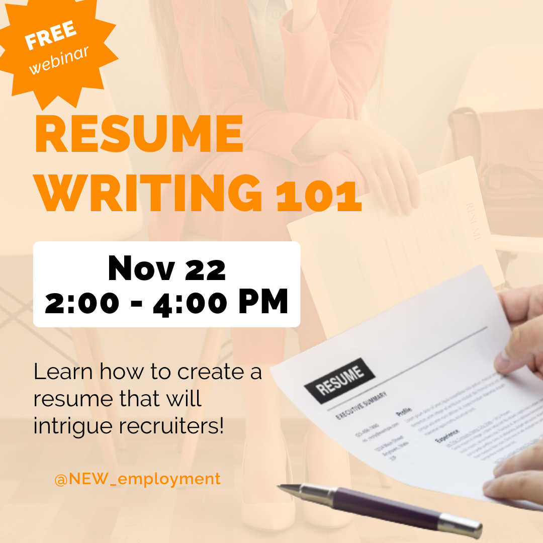 RESUME WRITING 101: Learn the top 5 do’s and don'ts — Newcomer Women's ...