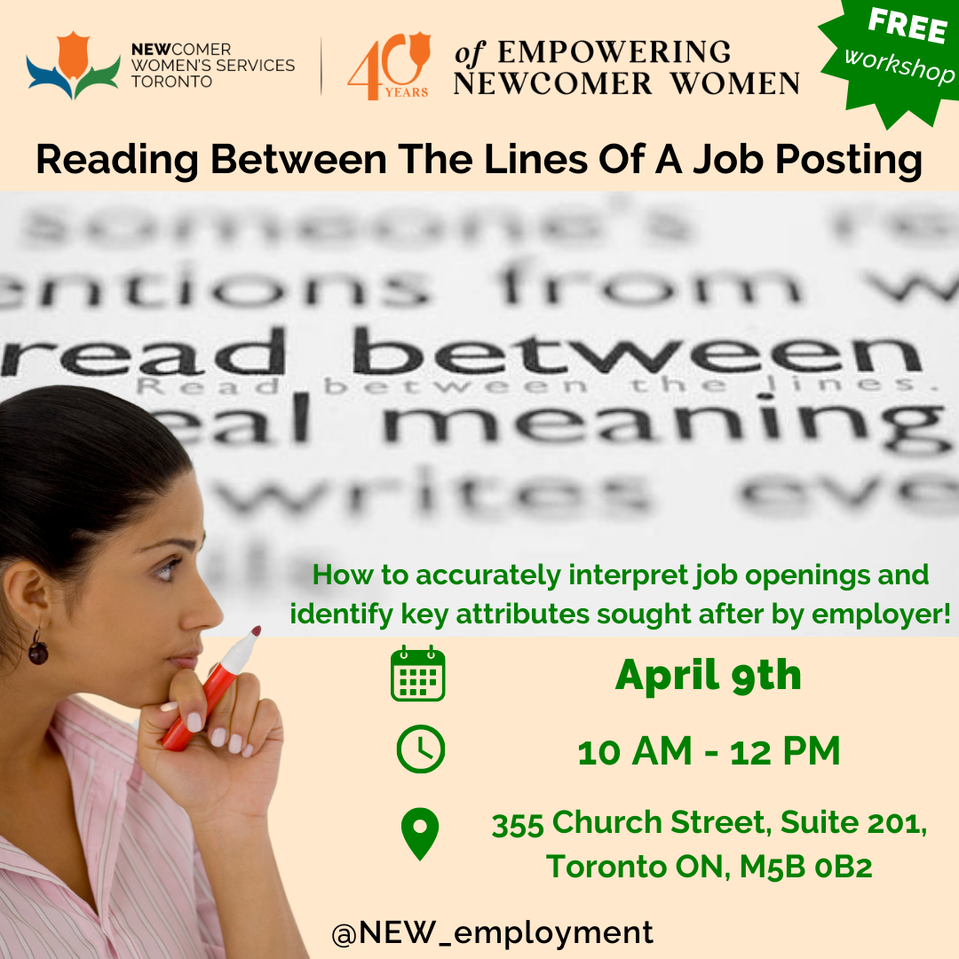 Newcomer Women's Services Upcoming Events — Newcomer Women's Services