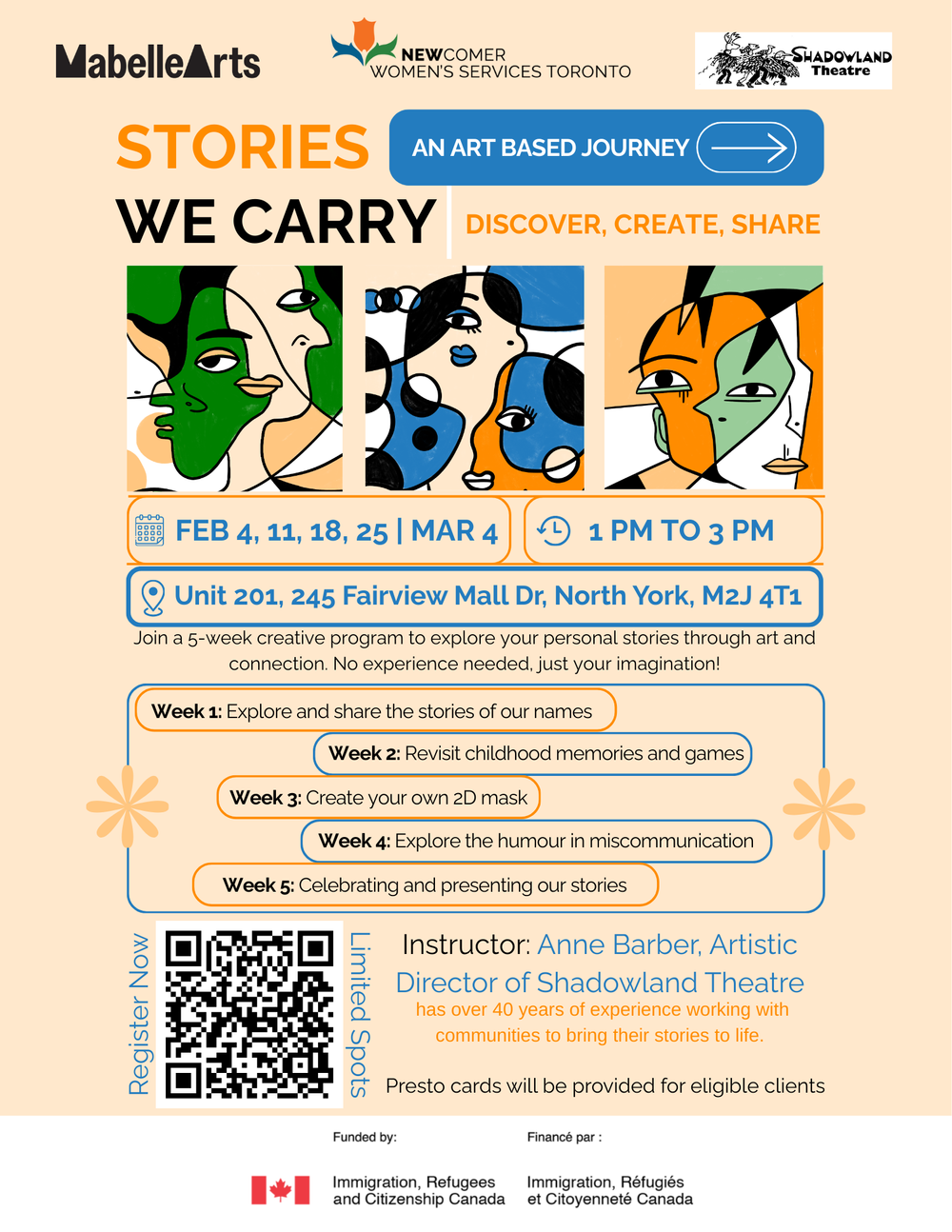 Stories We Carry - An Art-Based Journey — Newcomer Women's Services