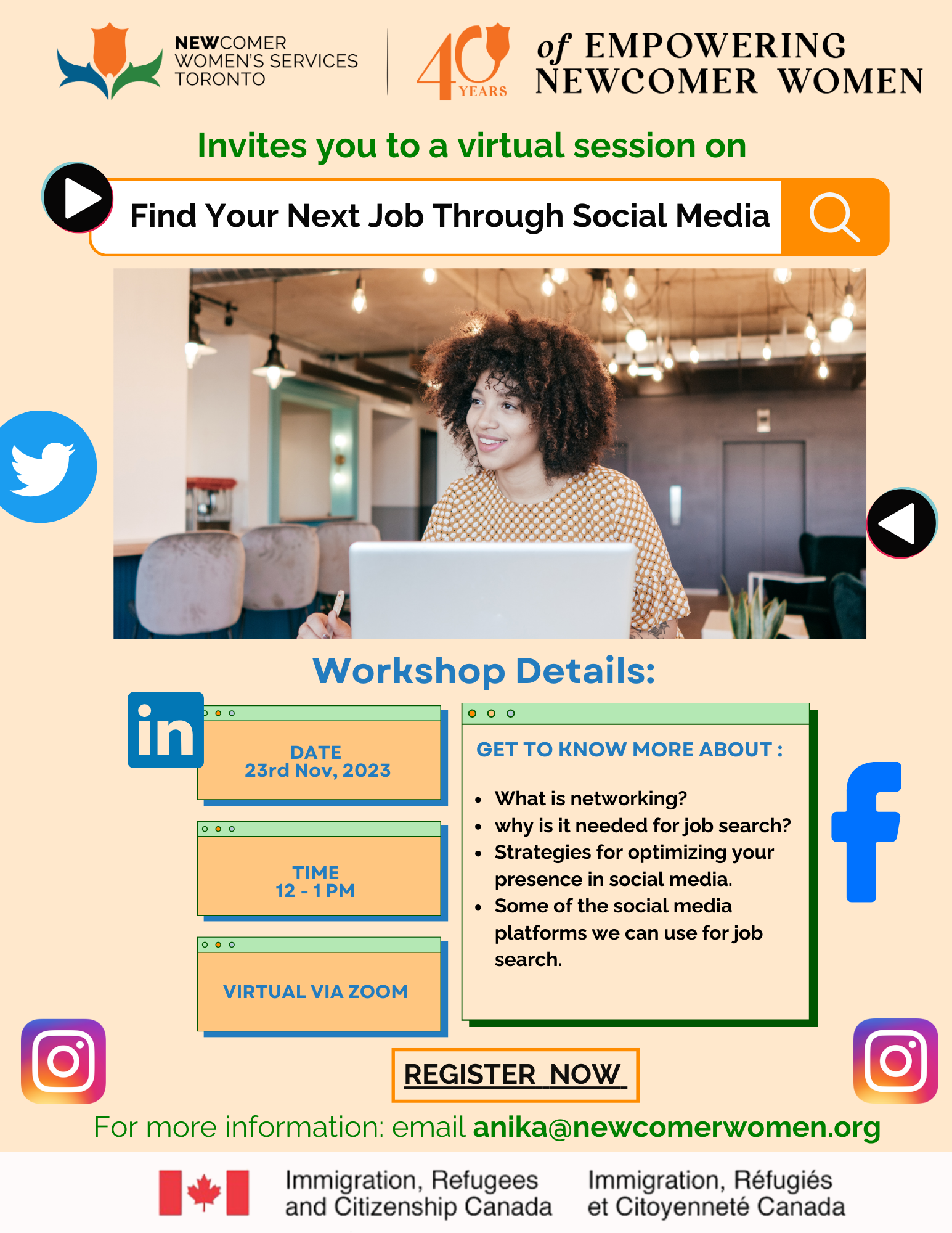 Find Your Next Job Through Social Media — Newcomer Women's Services
