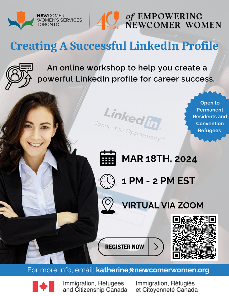 Creating A Successful LinkedIn Profile — Newcomer Women's Services