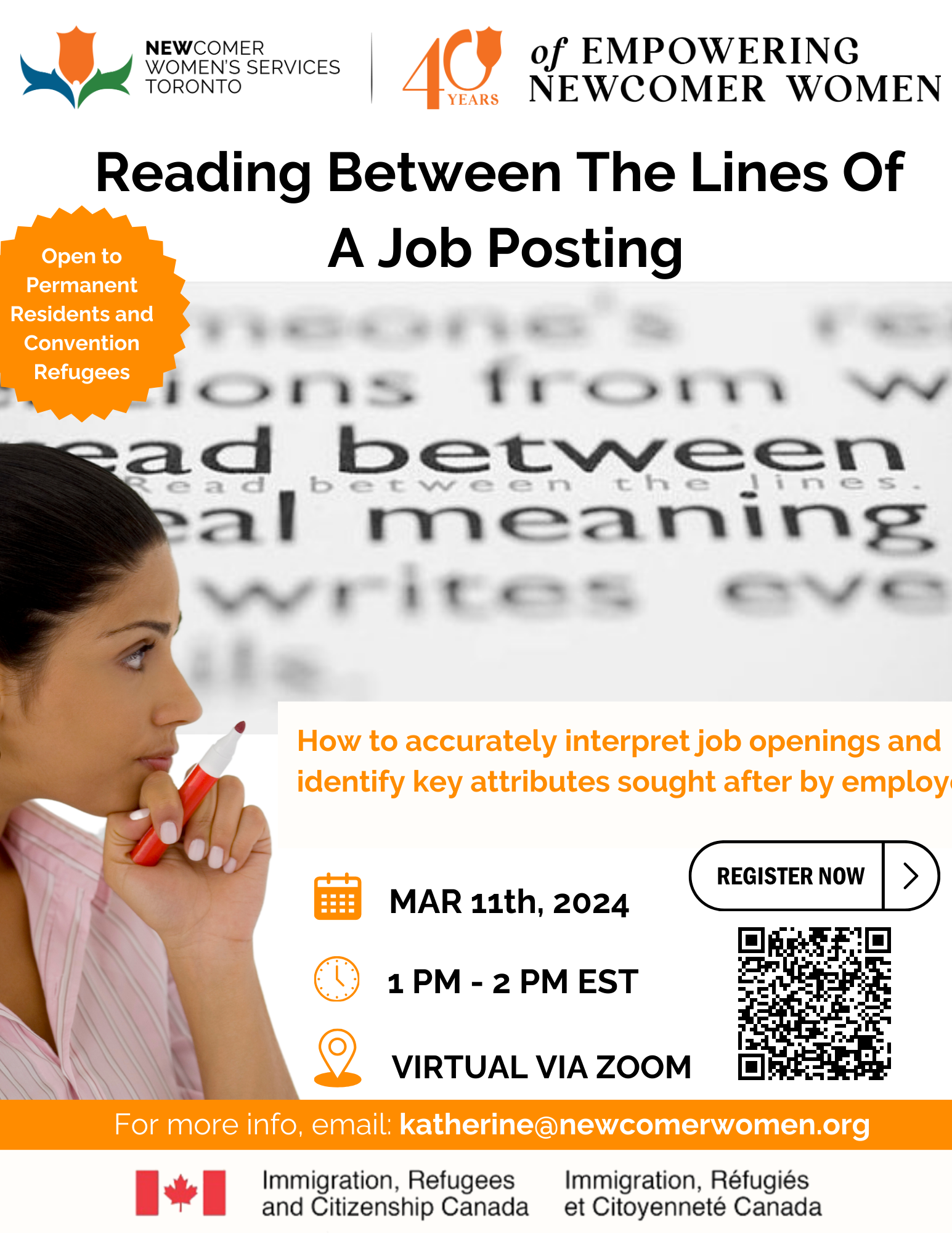 Reading Between the lines of a Job Posting — Newcomer Women's Services