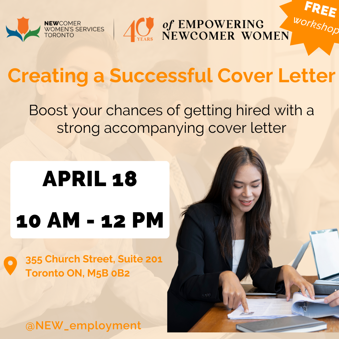 Creating a Successful Cover Letter Workshop — Newcomer Women's Services