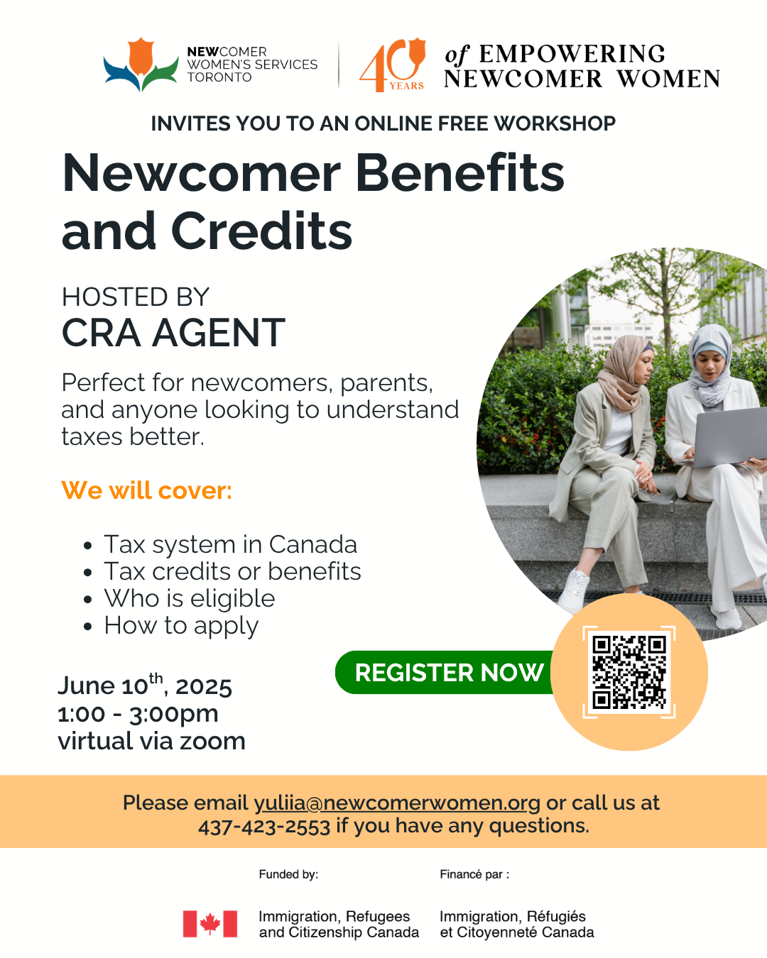 Newcomer Benefits and Credits in collaboration with CRA — Newcomer ...