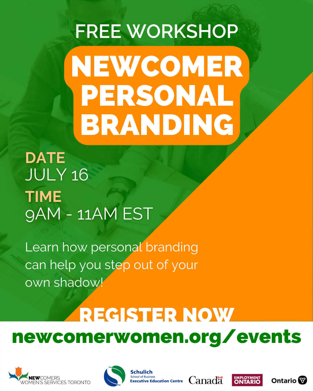 Personal Branding Workshop — Newcomer Women's Services