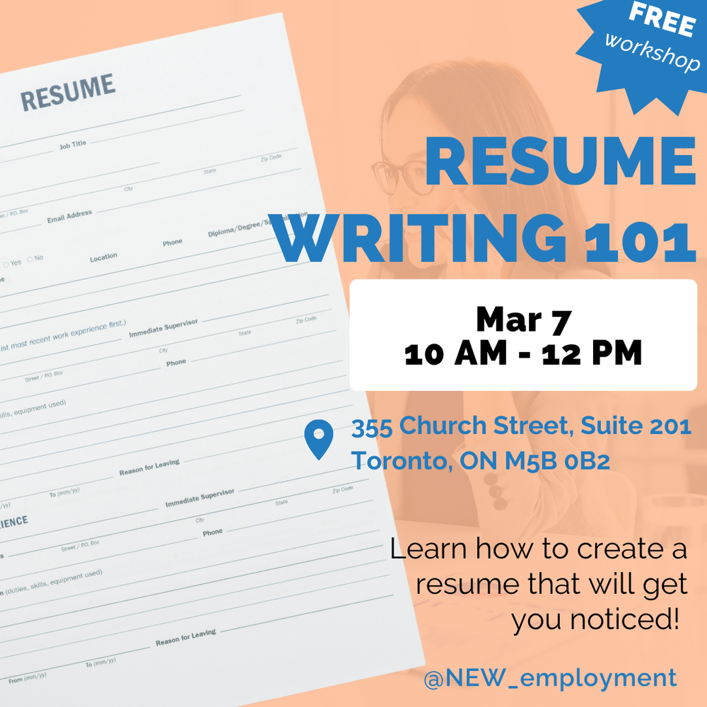 RESUME WRITING 101: Learn the top 5 do’s and don'ts — Newcomer Women's ...