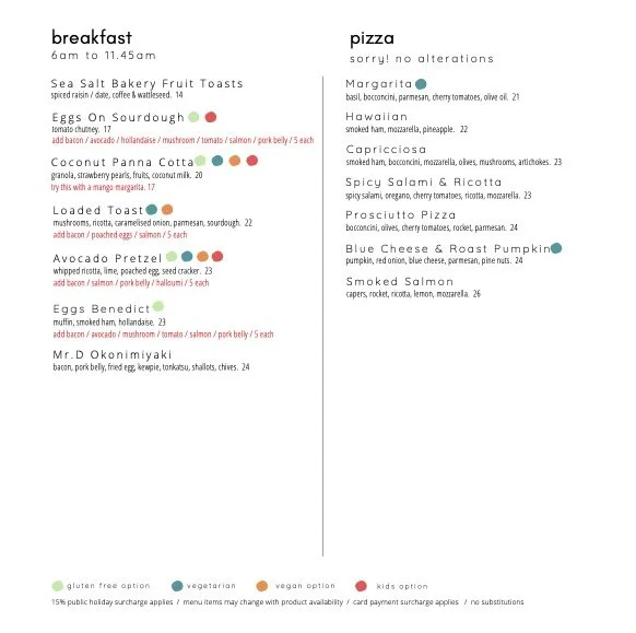 Breakfast Menu — Mr. D Food & Coffee