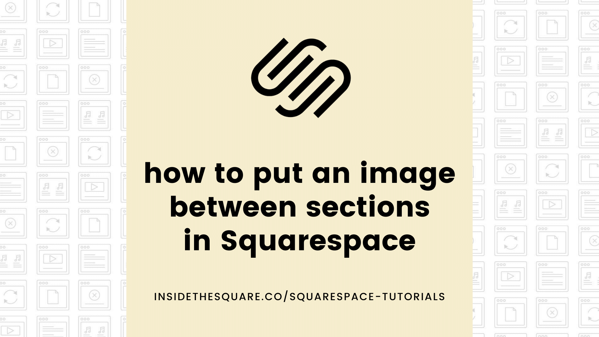 How To Place An Image In Between Page Sections In Squarespace Free How To Place An Image In Between Page Sections In Squarespace Free