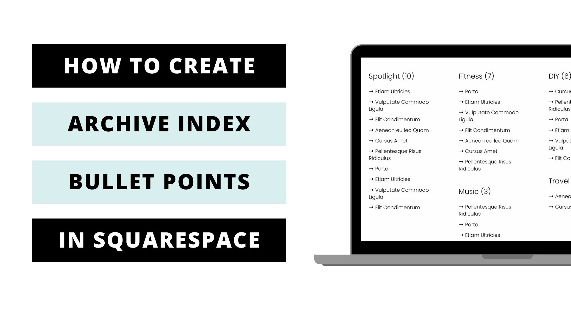 How To Customize The Style Of An Archive Block In Squarespace How To Customize The Style Of An Archive Block In Squarespace