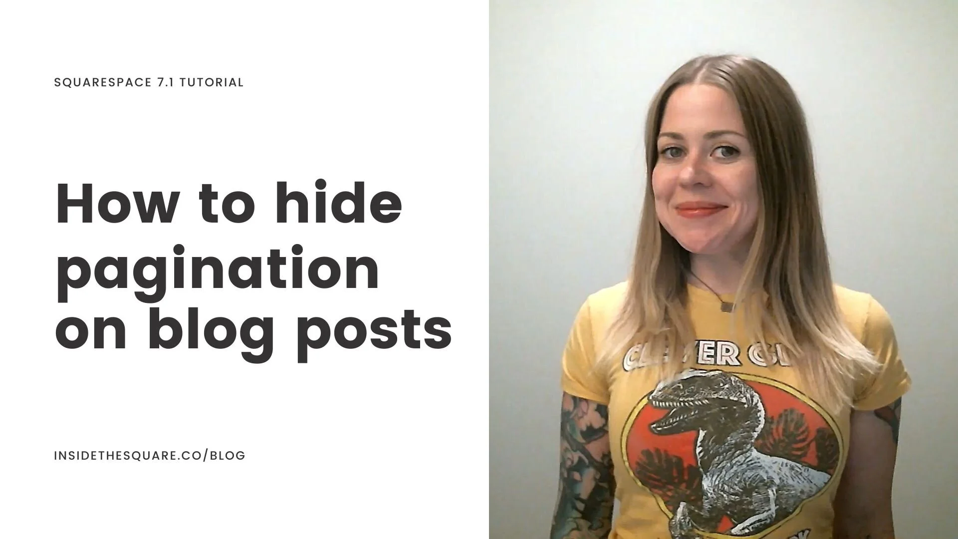 How To Hide The Pagination On A Blog Post In Squarespace 71 Squarespace 71 Tutorial
