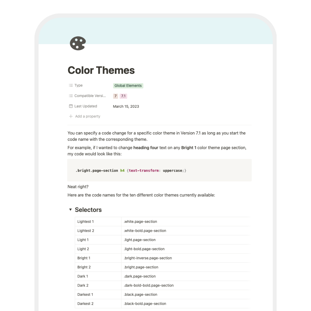 Squarespace Css Cheat Sheet Digital Update —