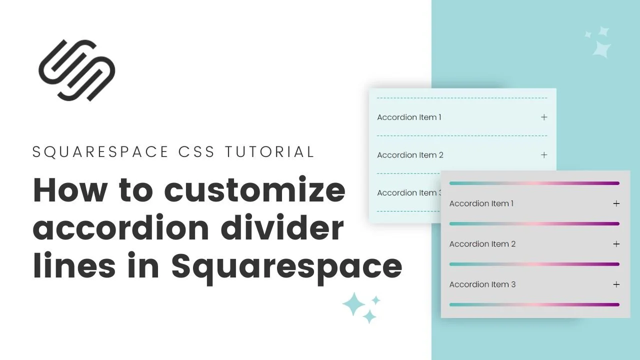 How to customize accordion block divider lines in Squarespace — InsideTheSquare.co