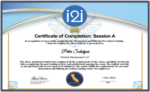 California Harassment Training Requirements, Training Video ...