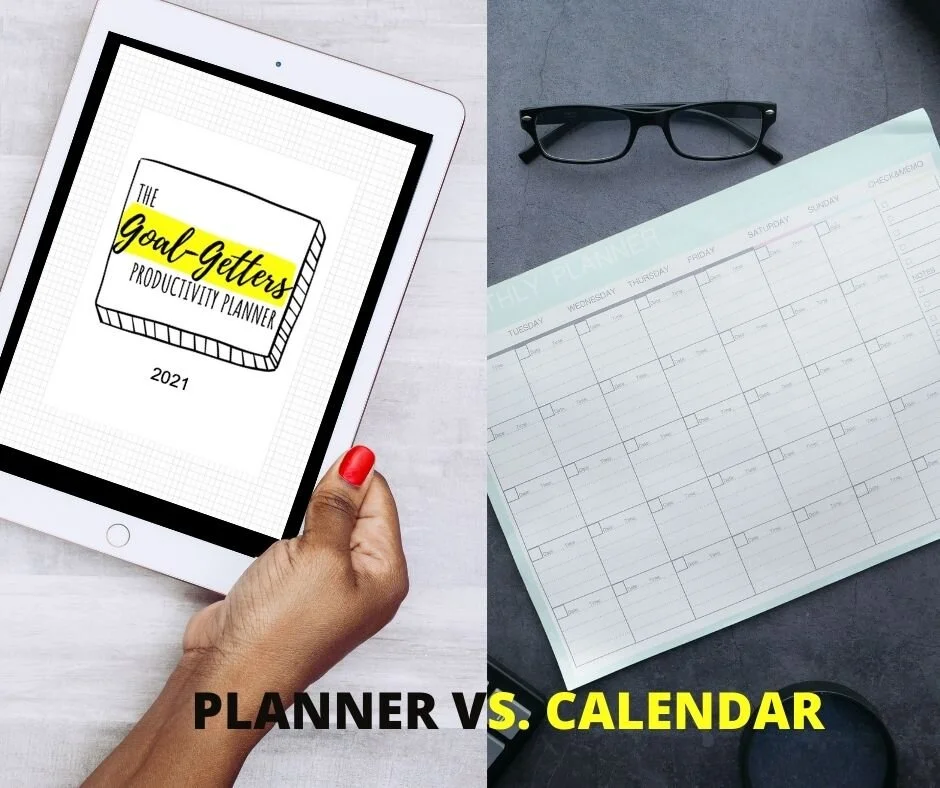 The Difference Between A Calendar And A Planner CGT Coaching