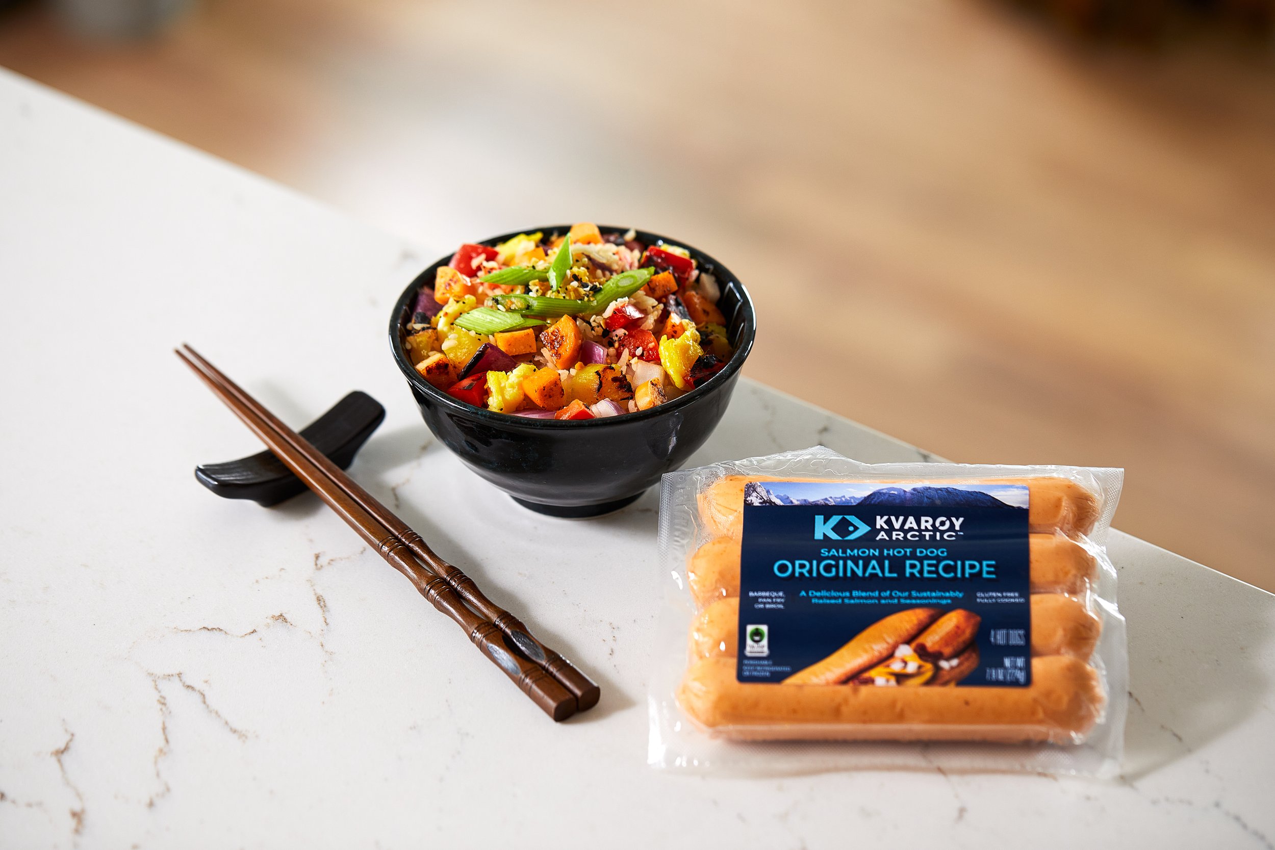 Hawaiian Salmon Dog Fried Rice — Kvaroy Arctic