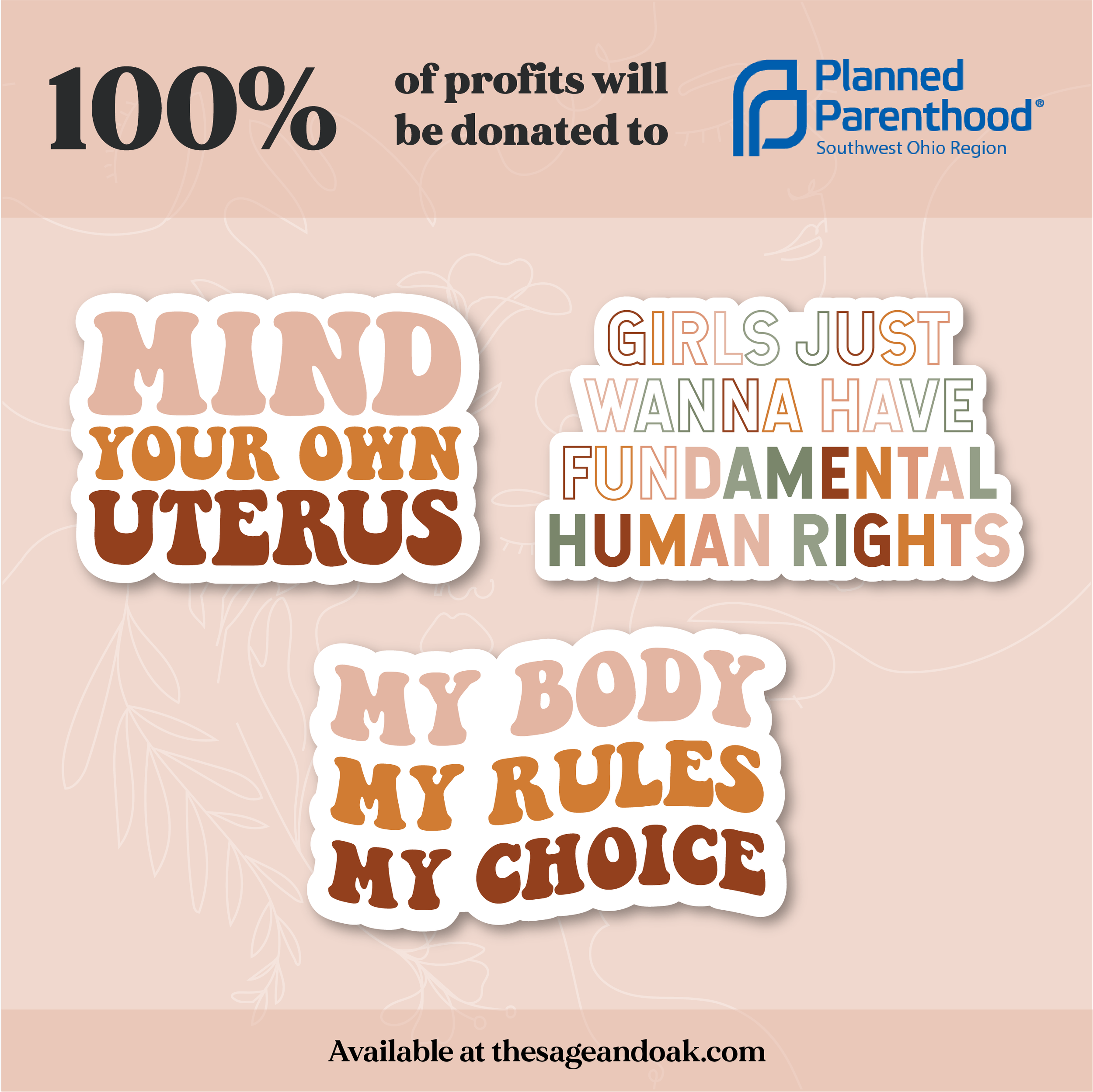 Planned Parenthood Fundraiser Stickers Are Back! — Sage & Oak