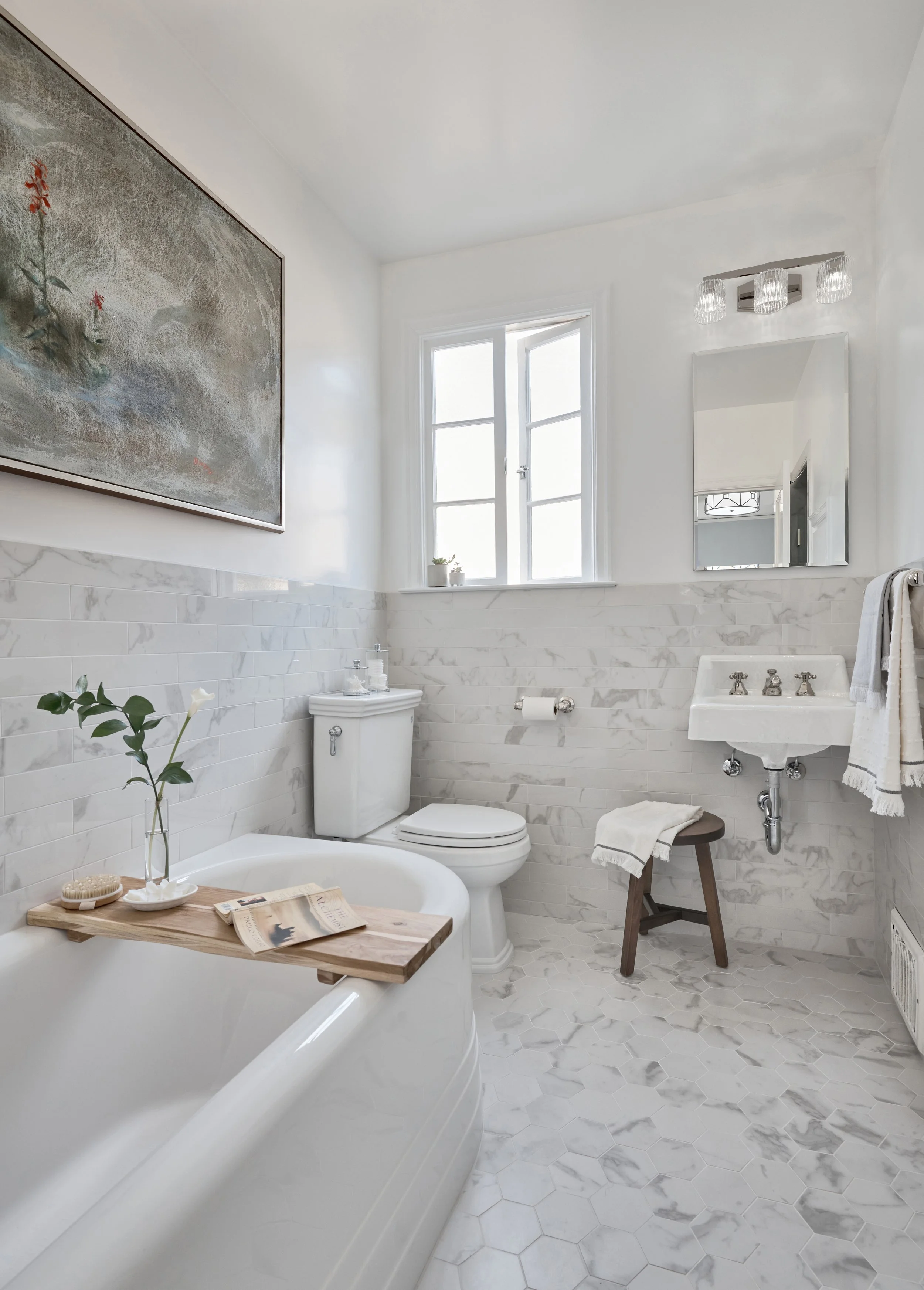 Small Marble Bathroom