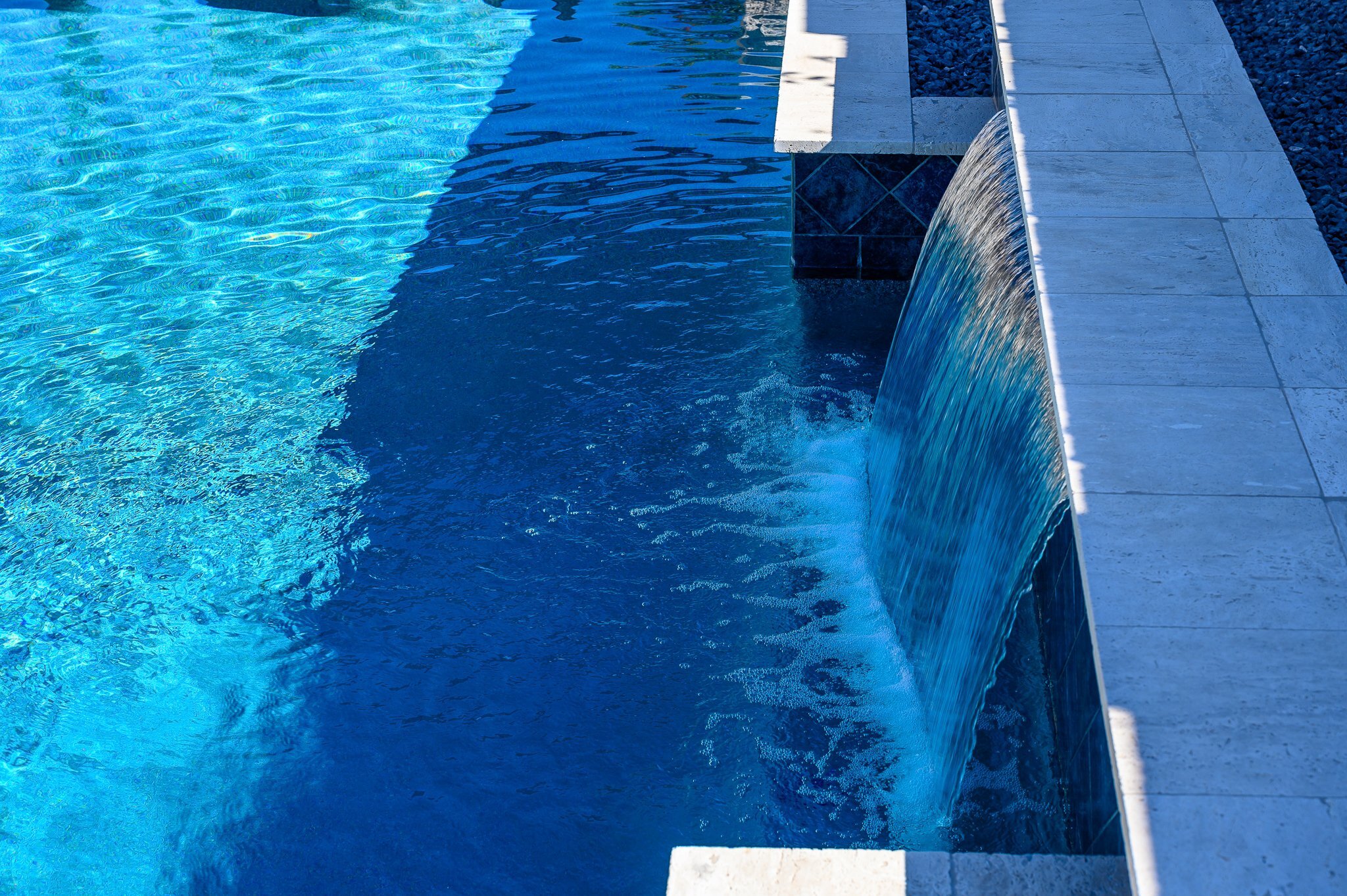 Pool Design Spotlight Bold Beautiful Backyard Symmetry — Presidential
