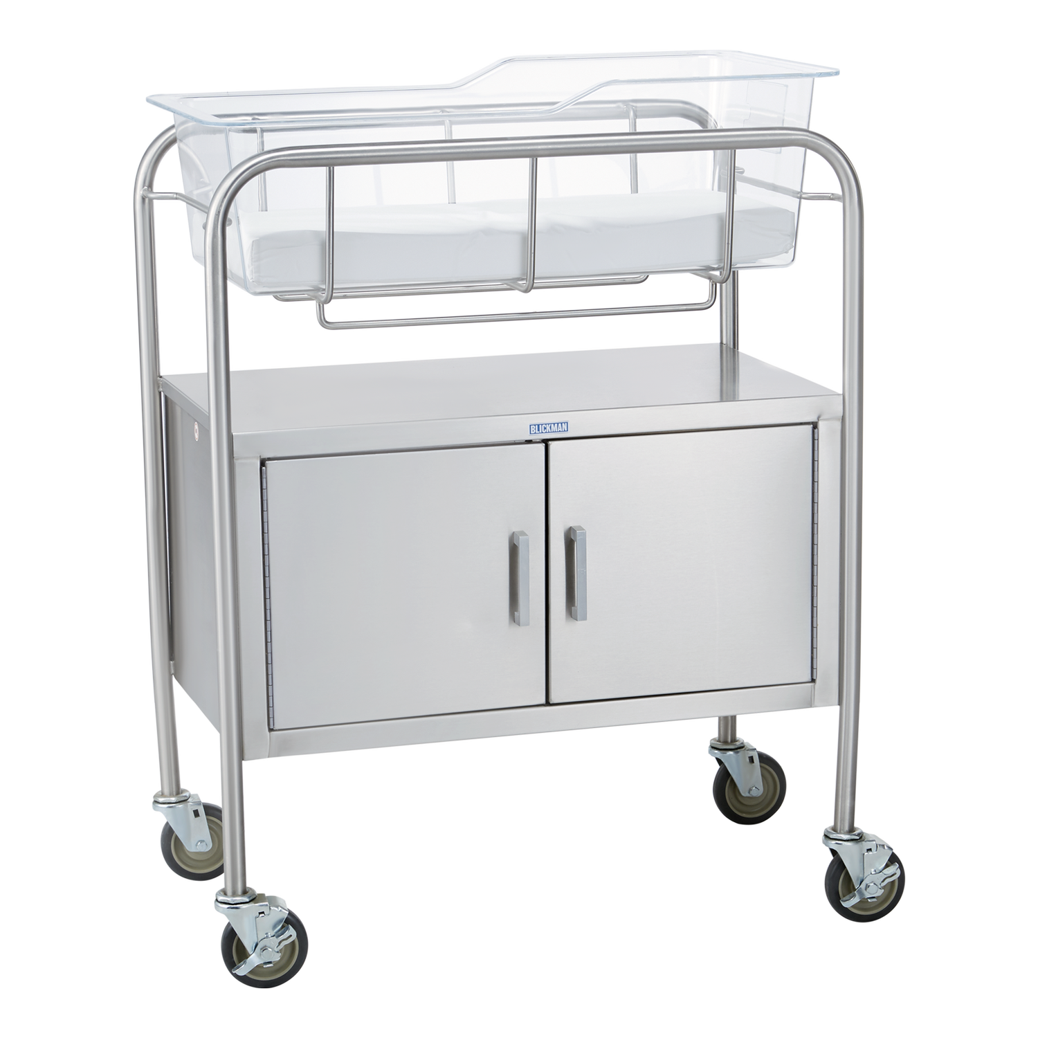 8047SS Stainless Steel Medical Bassinet with 1 Quiet-Close Drawer ...