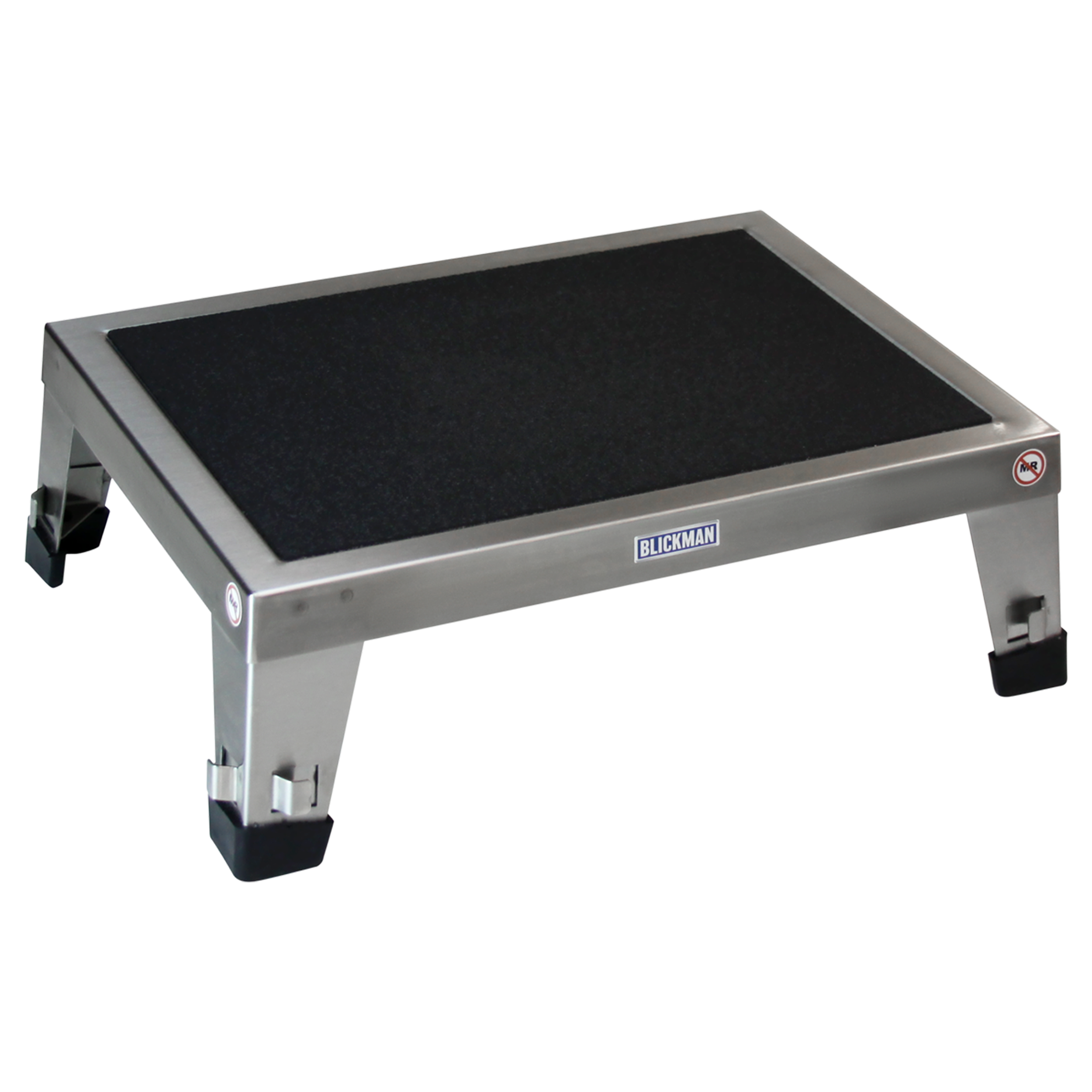 8862SS Stainless Steel EZ Stacking Stool With Non Skid Rubber Treads